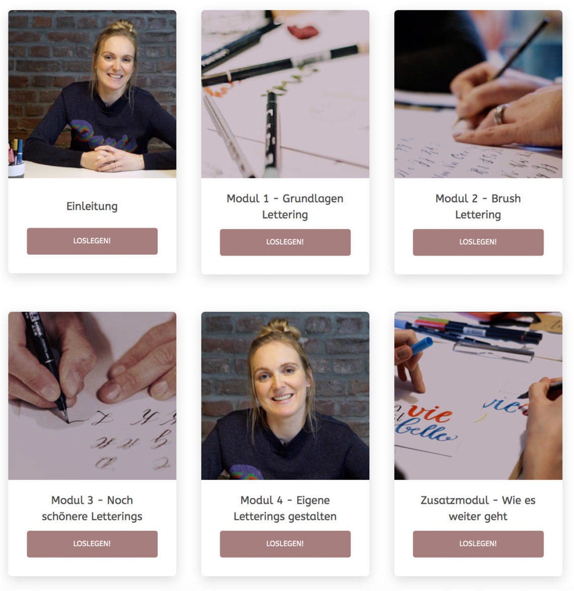 CREATIPSTER Handlettering & Brush Lettering Online-Kurs